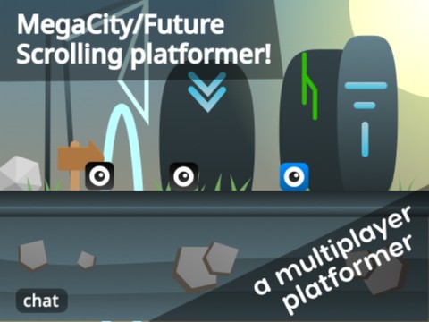 ☁Megacity☁ Multiplayer Scrolling Platformer #Multiplayer #Cloud #Game #Art #Platformer #Scrolling