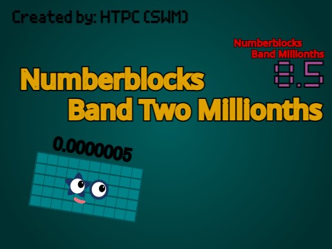 Numberblocks Band Two-Millionths (Numberblocks Band Millionths 8.5)