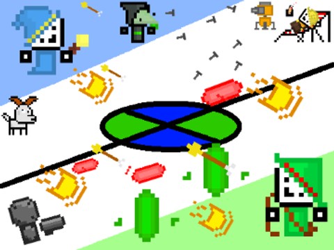 1v1 Pixel fight (2-player)