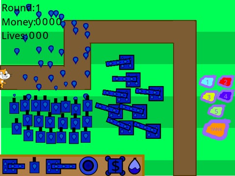 Scratch tower defense SANDBOX MODE