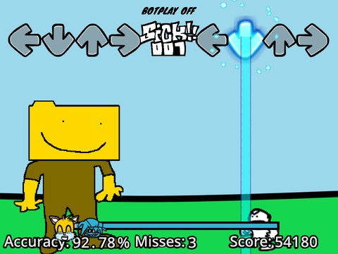 FNF ron and little man sing talentless fox