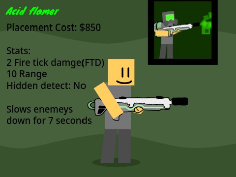 If toxic gunner and pyromancer had a child | TDS tower idea