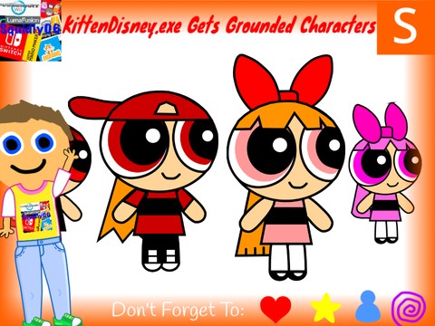 KittenDisney.exe Gets Grounded Characters