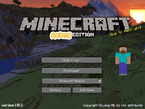MINECRAFT SCRATCH & TURBOWARP edition 1.18.2