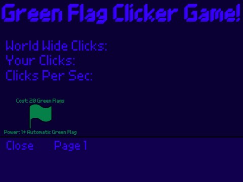Green Flag Clicker Game