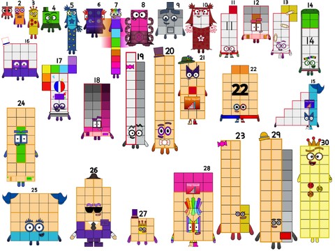 Alternative Numberblocks Band 1-30 (Fixed Order)
