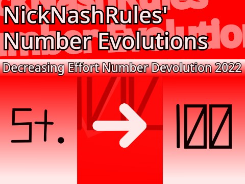 Decreasing Effort Number Devolution 2022 [Start --> 100]