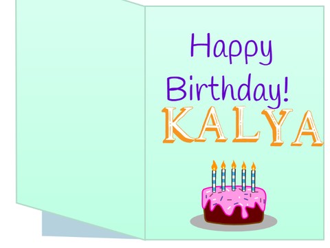 Happy Birthday Card to Kayla!!!