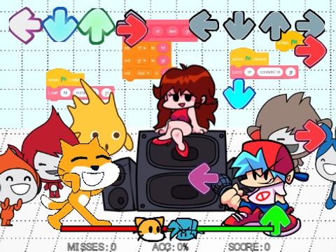 Vs Scratch Cat Full Week FNF