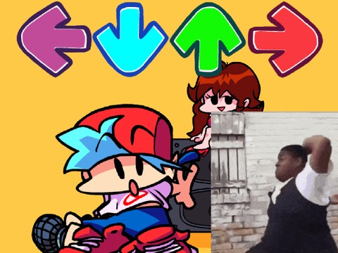 Friday Night Funkin vs that dancing guy meme mod