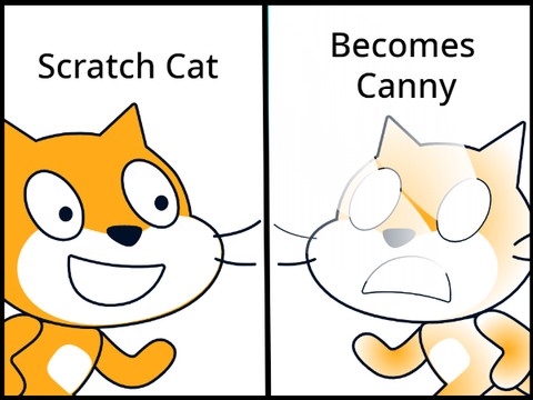 Scratch Cat Becomes Canny (Template)