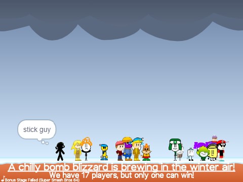 AY in Raining Bomb Survival 2: Winter Edition! [ Remix #4B | 17 Players ...