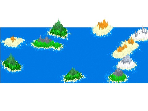 Procedural 3D Fractal Noise Terrain
