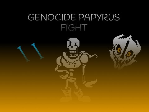 Undertale: Genocide Papyrus Fight