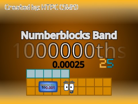 Numberblocks Band Millionths 25