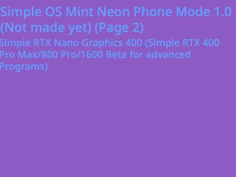 System Requirements for Simple OS