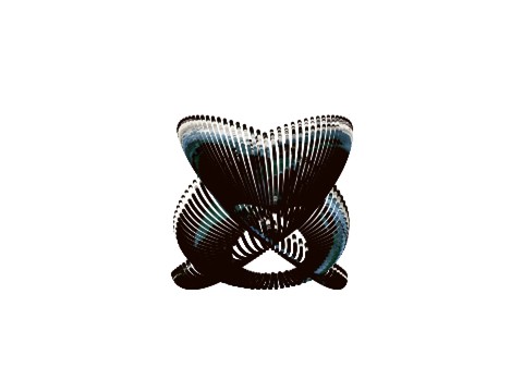 discolored image of earth projected onto a wobbily messing up half sphere