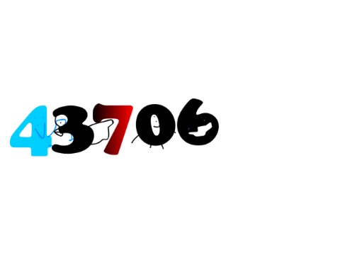 Numbers 0 to 99999 in Cooper Black remix remix