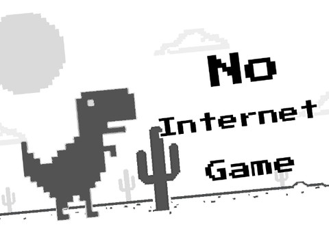 No Internet Game (Dino Run)