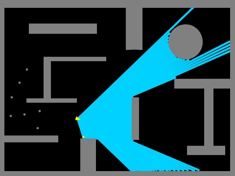 2D Raycasting! (Laser Beam!!!)