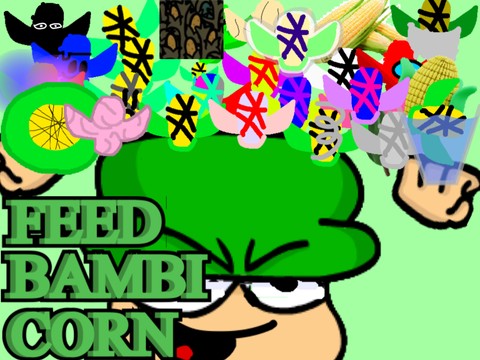 Feed Bambi corn!