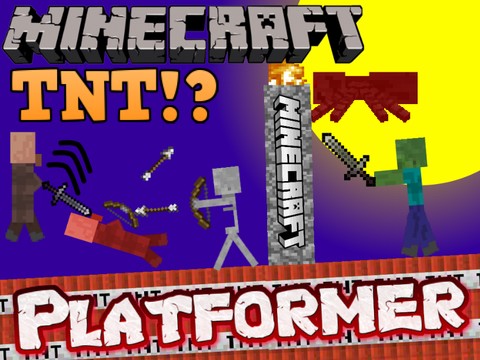 【モバイル対応】マインクラフトプラットフォーマー 〜TNTまみれの世界〜《第2弾》Minecraft platformer #2