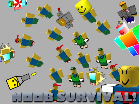 Noob Survival! (ROCKETS AND SWORDS!)