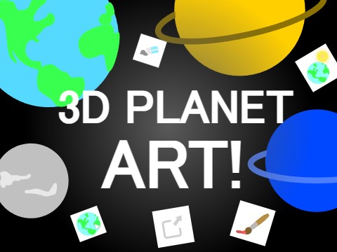 3D Planet art (Mobile Friendly)