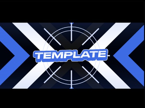 〡Blue 2D Intro Template