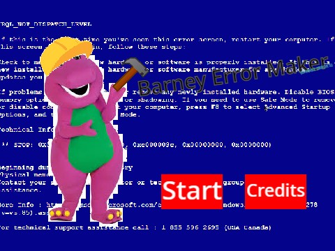 Barney error maker (Barney Error 5)