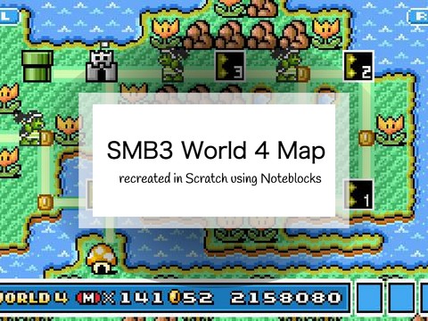 Note blocks] SMB3 World 4 Map