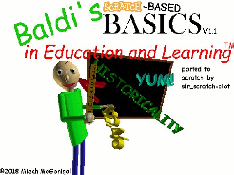 baldi's scratch based basics v1.1| #games #all