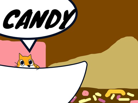If Scratch Cat was in Candy Land