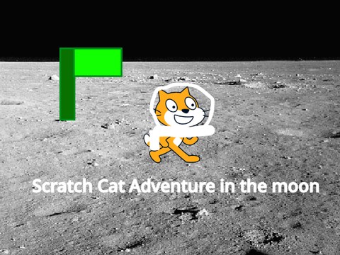 Scratch Cat Adventure in the moon