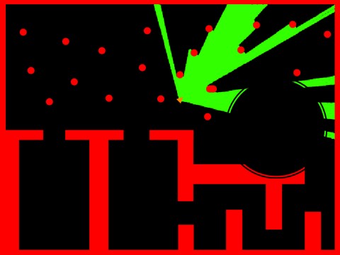 Raycasting laser labyrinth