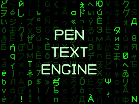 Multilingual Pen Text Engine