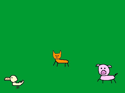 random animal drawings.