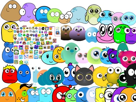 pou moy boo and friends vectors (DTL-XD's stile)