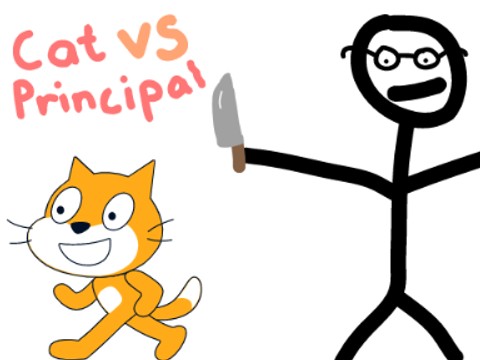 Cat vs Principal | 2 player game