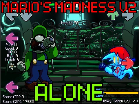 FNF - Alone (Mario's Madness V2)