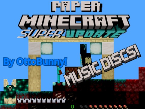 Paper Minecraft SUPER UPDATED! (New Structures, Blocks, Mobs, And More ...