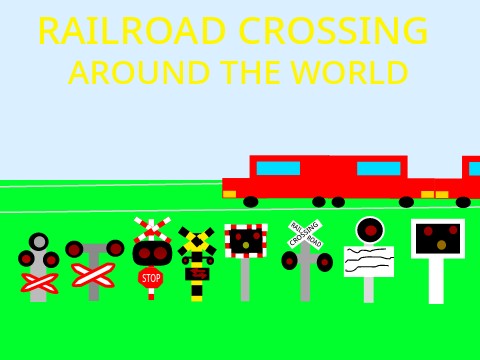 Railroad crossing around the world