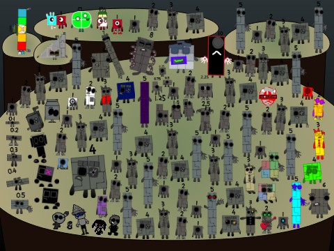 Robot Numberblocks Band (once again... more robots)