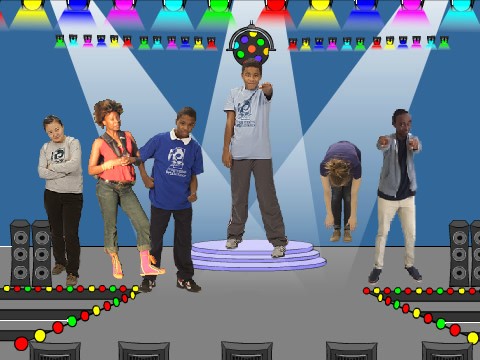 Interactive dance party