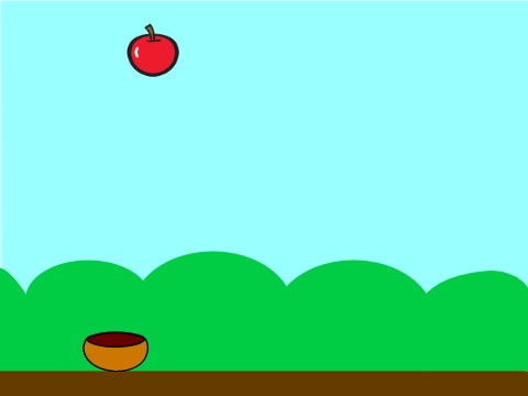 Catch the apple!