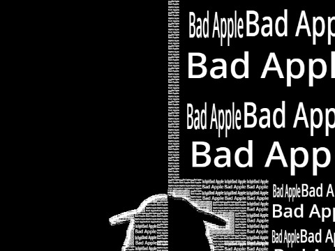 bad apple but it's bad apple