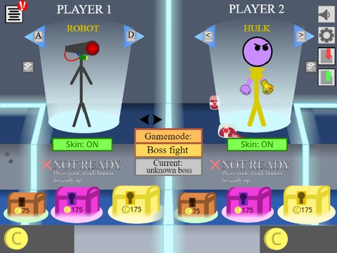 2 player battle unknow character