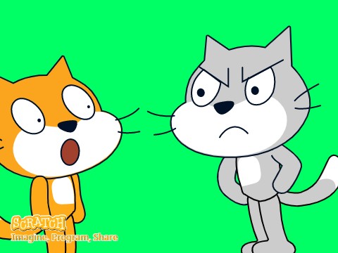 Scratch Cat gets grounded?!!/April Fools special