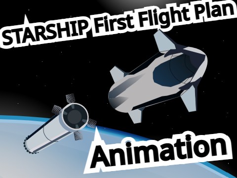 Starship Flight test Animation