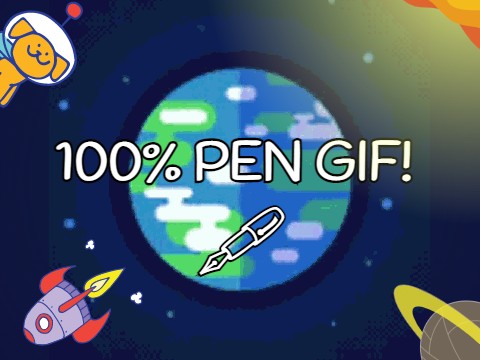 100% Pen Gif